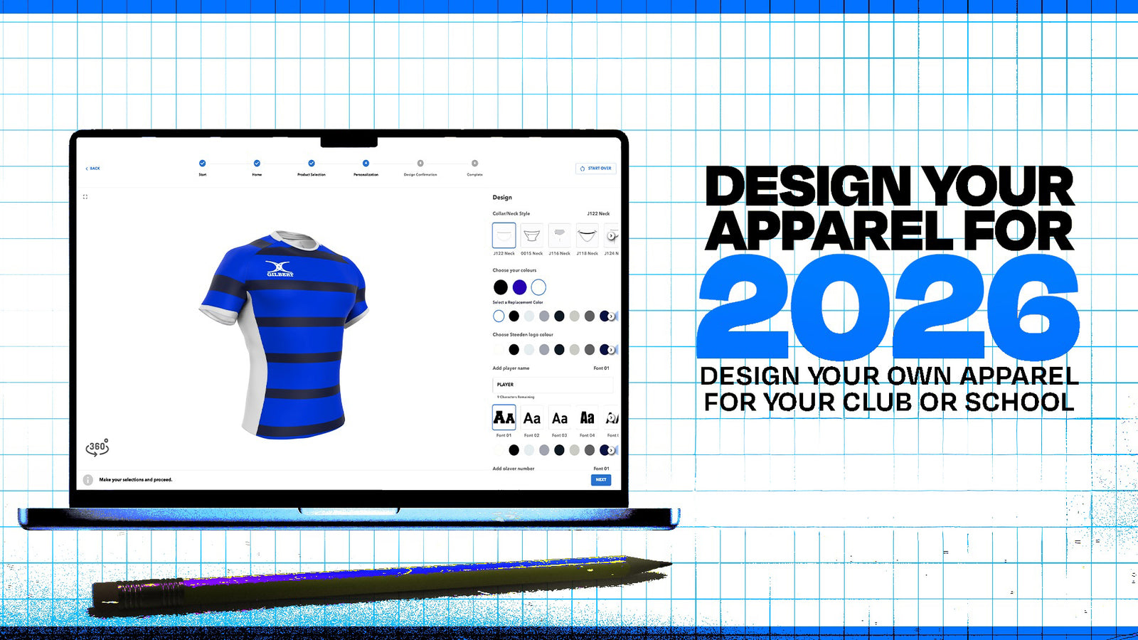 Kit Builder – Gilbert Rugby